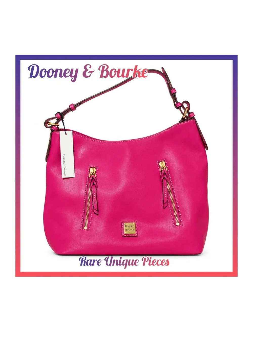Dooney & Bourke | Bags | On Sale New Dooney Bourke Bright Pink Leather ...